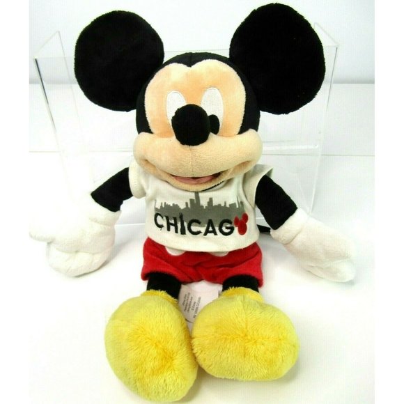 Disney | Toys | Mickey Mouse Disney Store Chicago Tshirt Plush ...